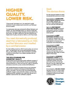 AISC One Pager – Quality – Rocky Mountain Steel Construction Association